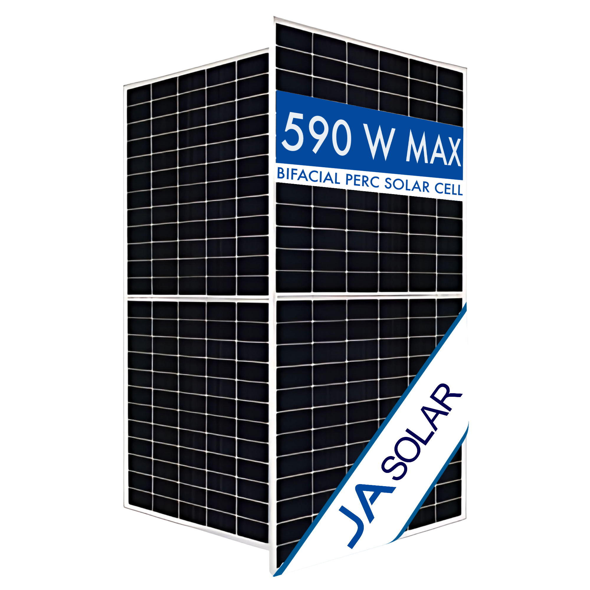 JA Solar 590W Bifacial Solar Panel – Off Grid Distribution