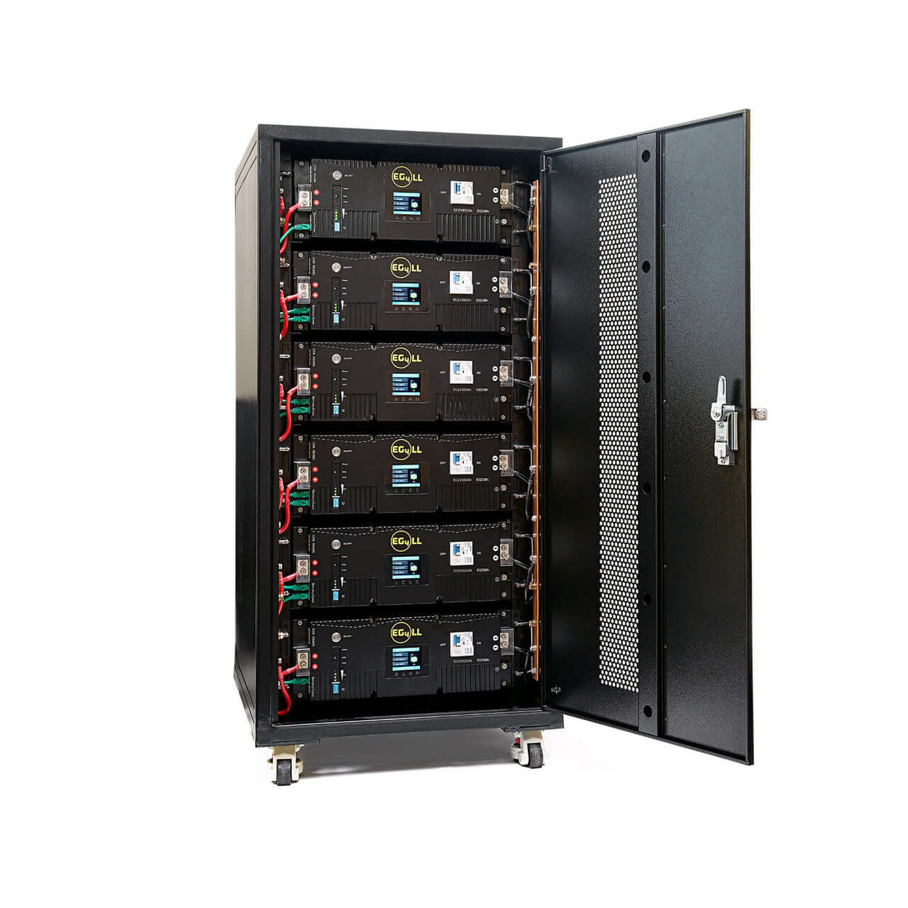 EG4 Enclosed Battery Rack + 6 x EG4 LL-S 100Ah 48v Bundle (30.72kWh ...