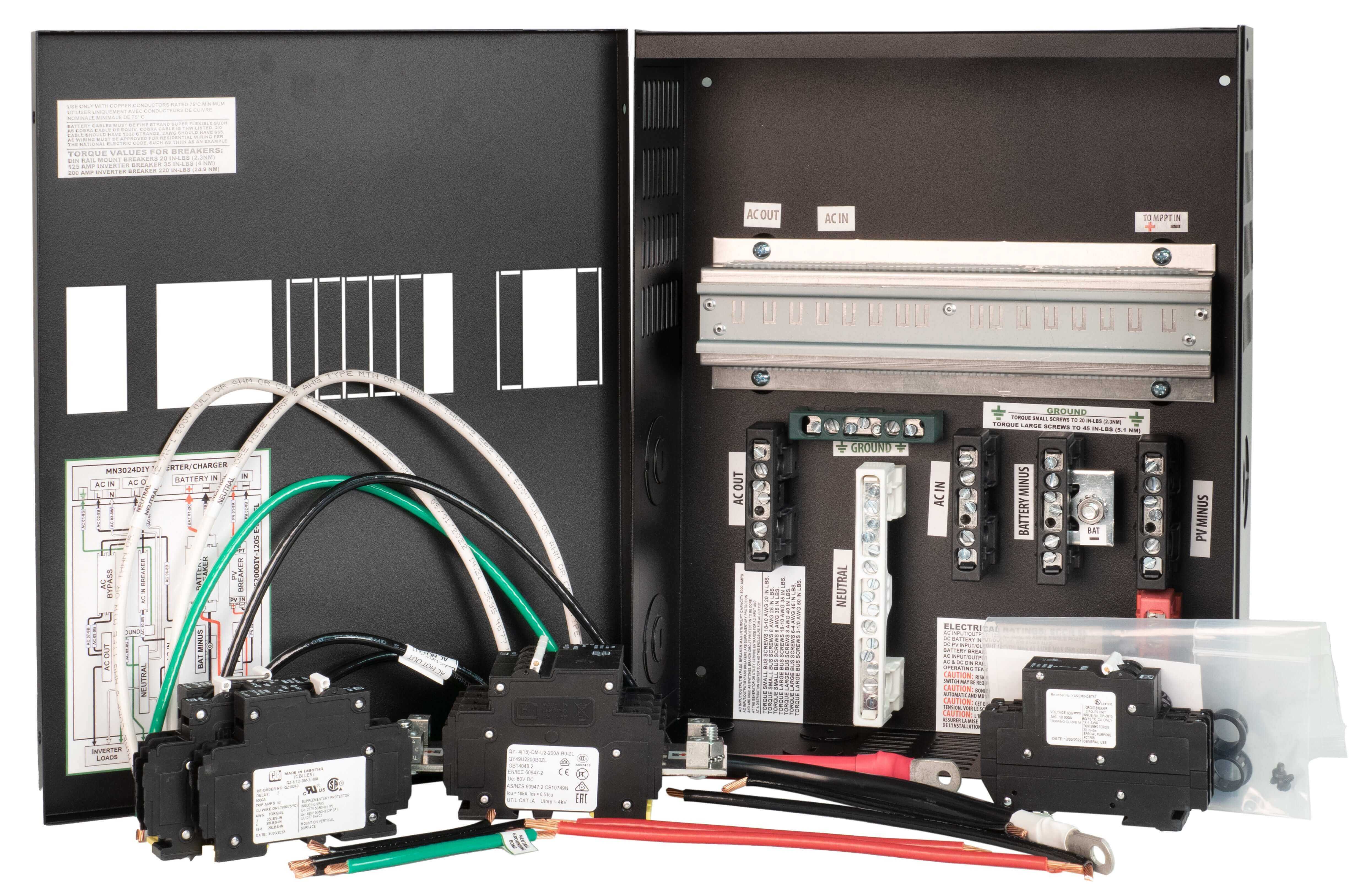 MidNite 200A Inverter Breaker E-Panel – Off Grid Distribution
