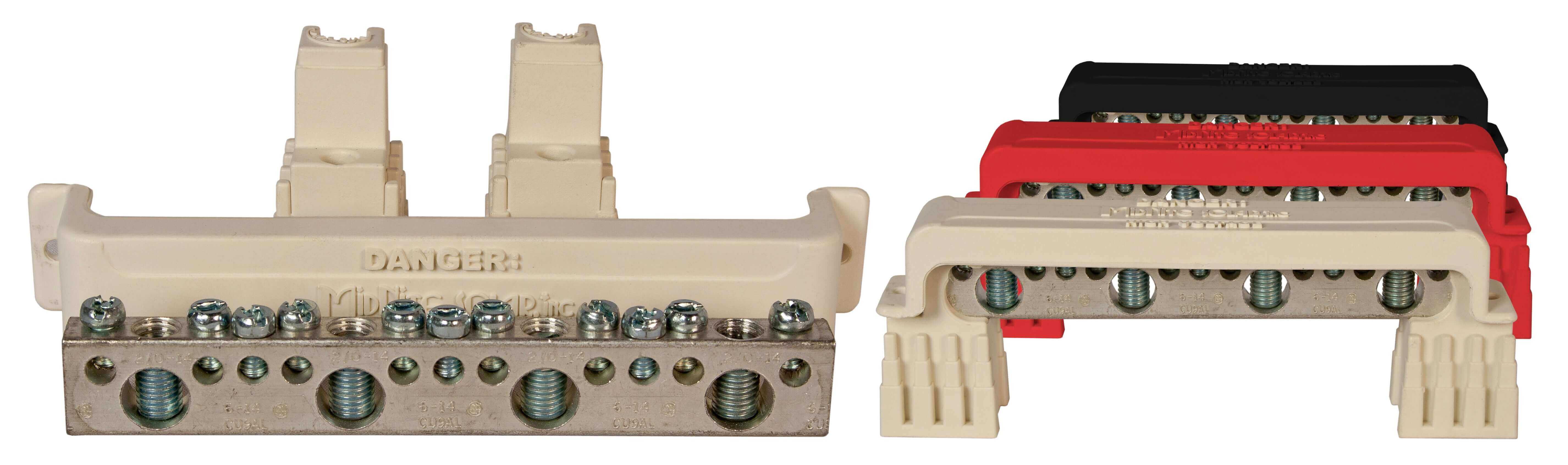 MidNite 15 Terminal Bus Bar - Red | Off-Grid – Off Grid Distribution