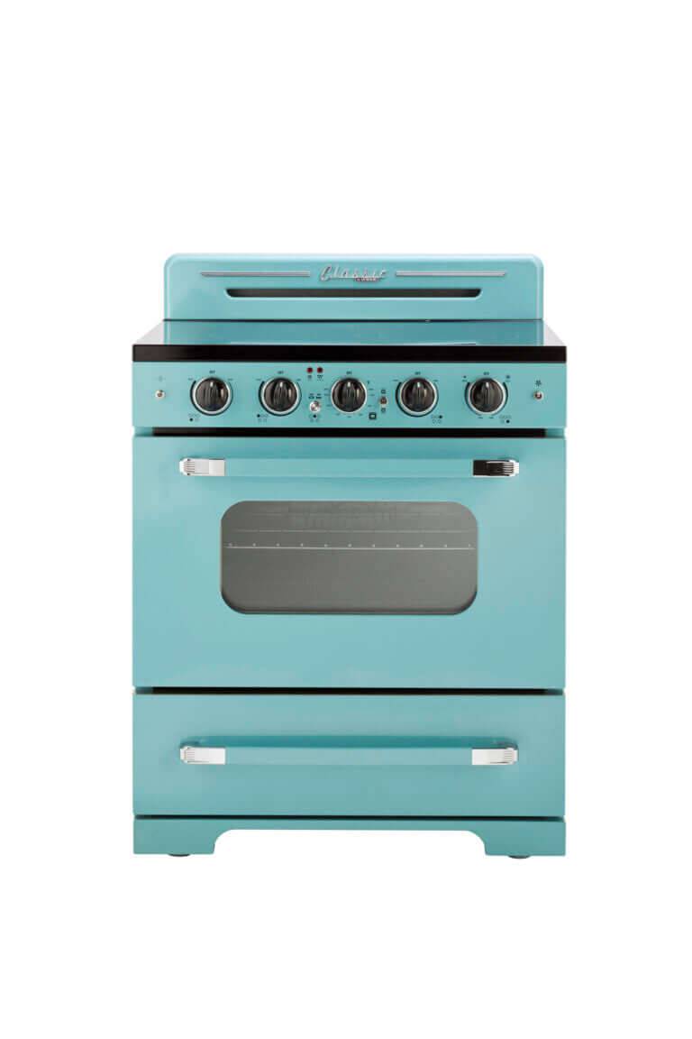 UNIQUE Classic Retro 30” Electric Range With Convection Oven (SmoothTo ...